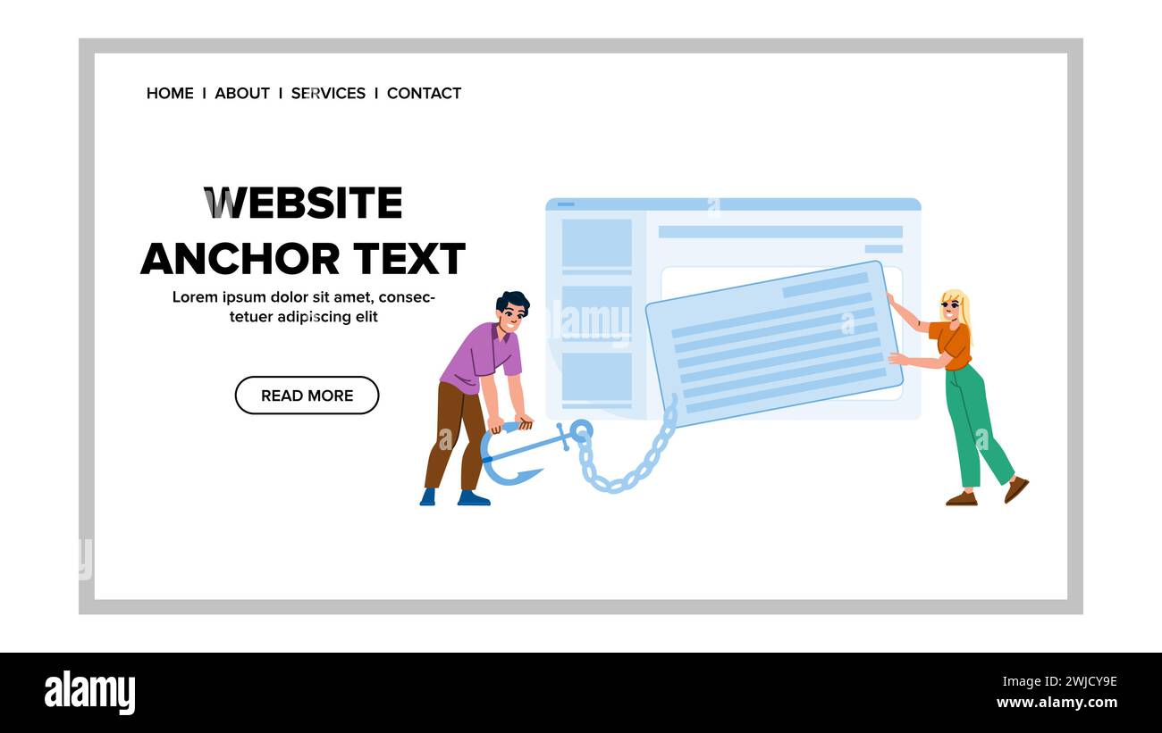 marketing website anchor text vector Stock Vector Image & Art - Alamy