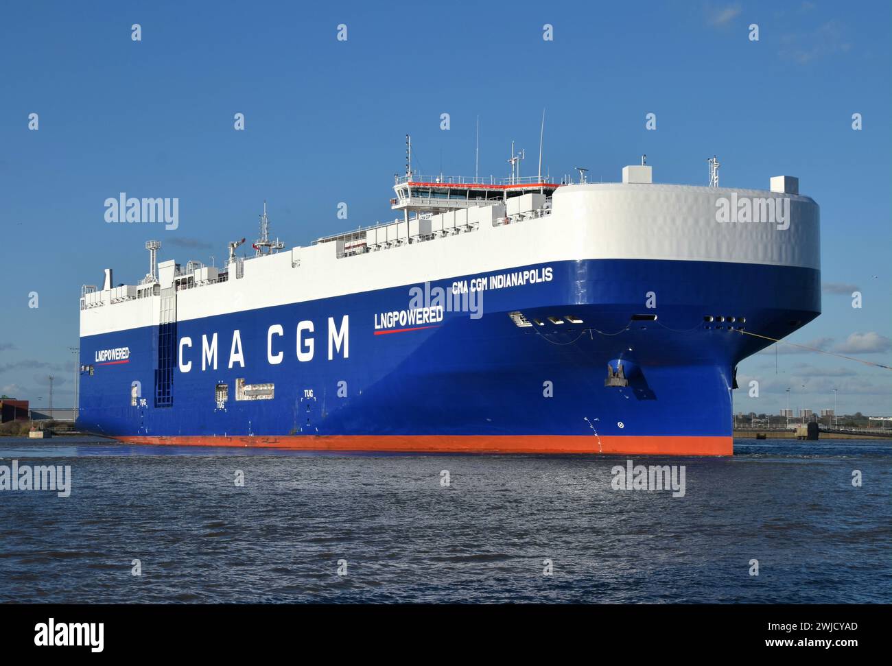 Indianapolis, a new line of CMA CGM LNG powered vehicle carrying ships ...