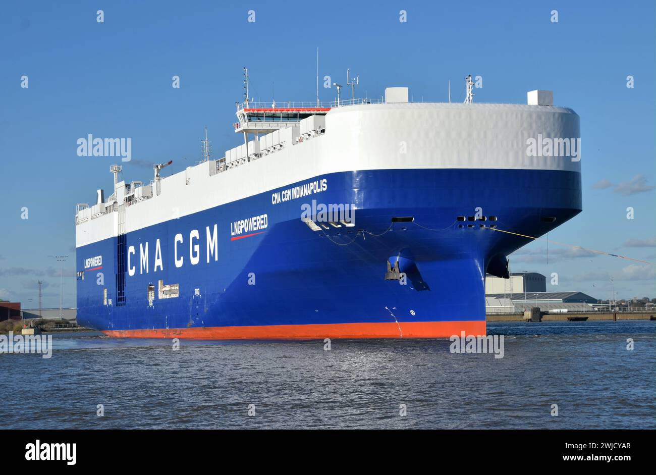 Indianapolis, a new line of CMA CGM LNG powered vehicle carrying ships ...