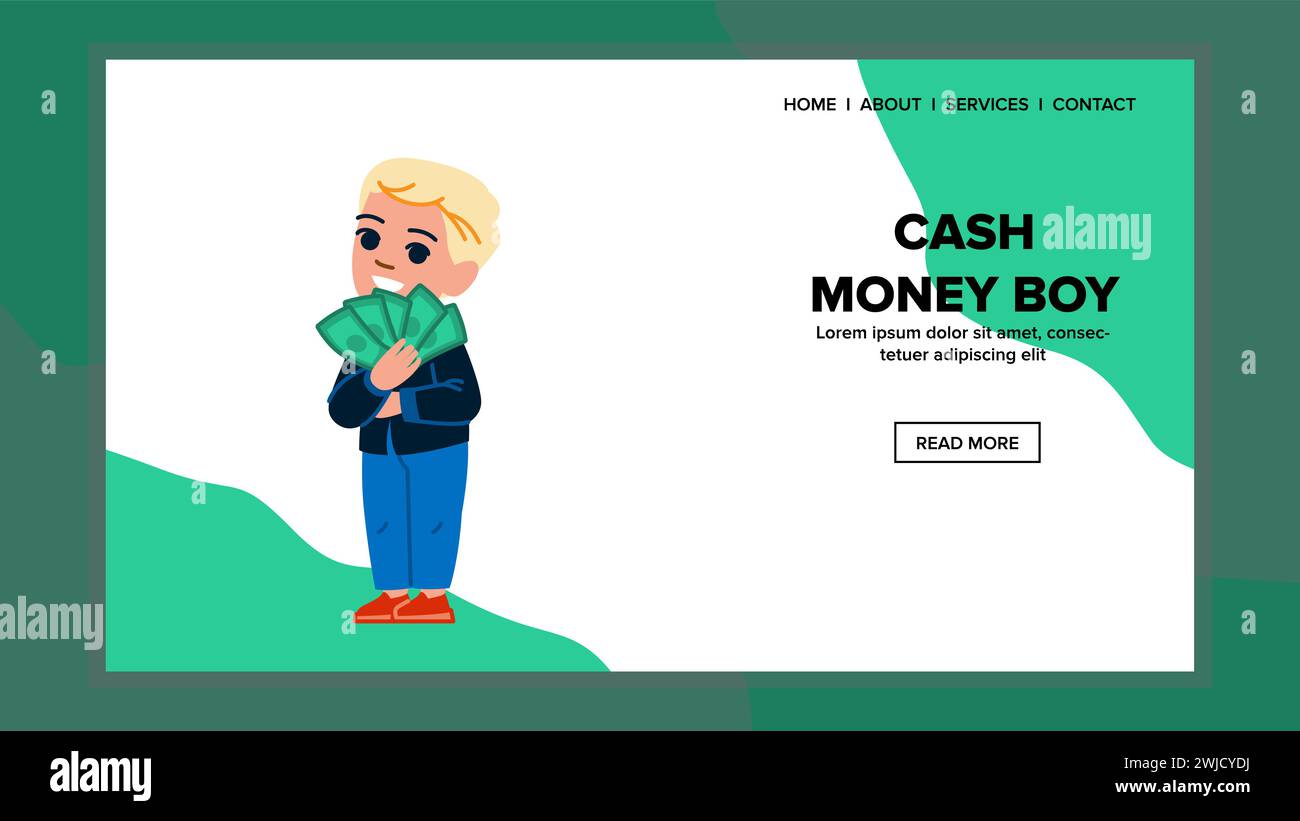 success cash money boy vector Stock Vector Image & Art - Alamy