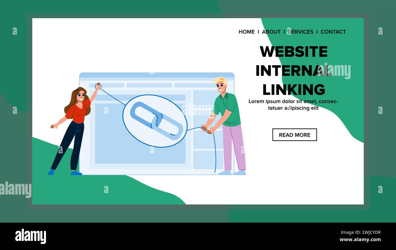 web website internal linking vector Stock Vector Image & Art - Alamy