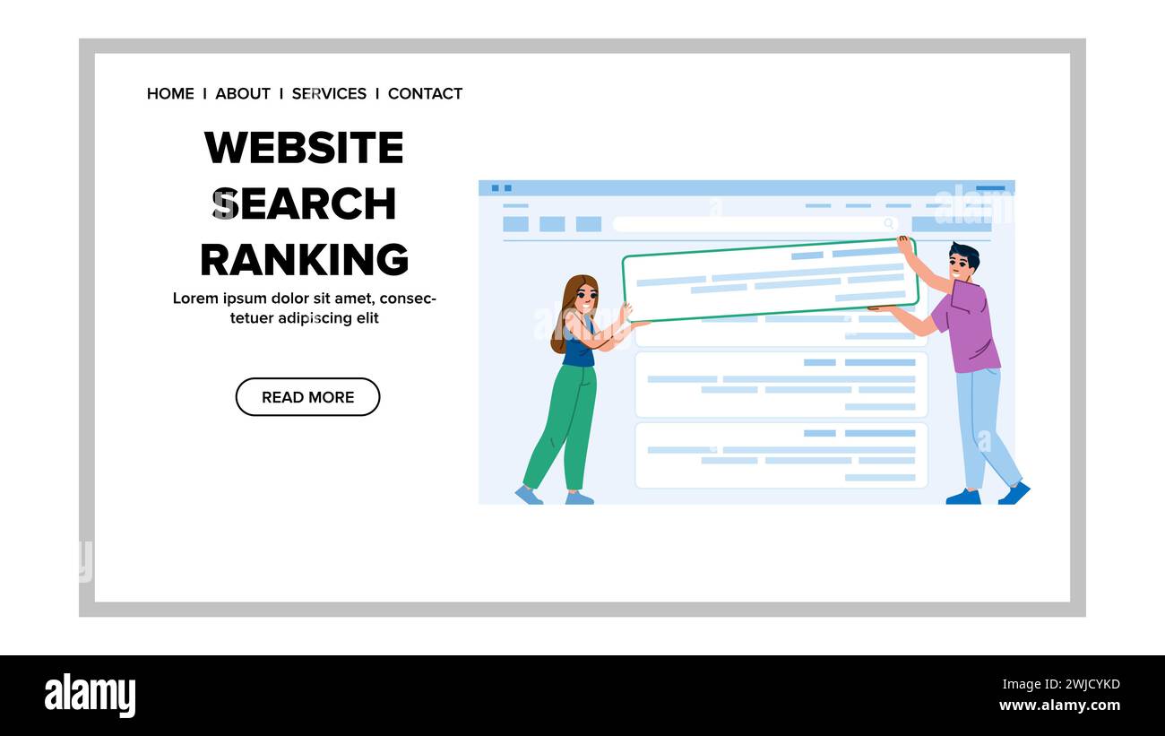 marketing website search ranking vector Stock Vector Image & Art - Alamy