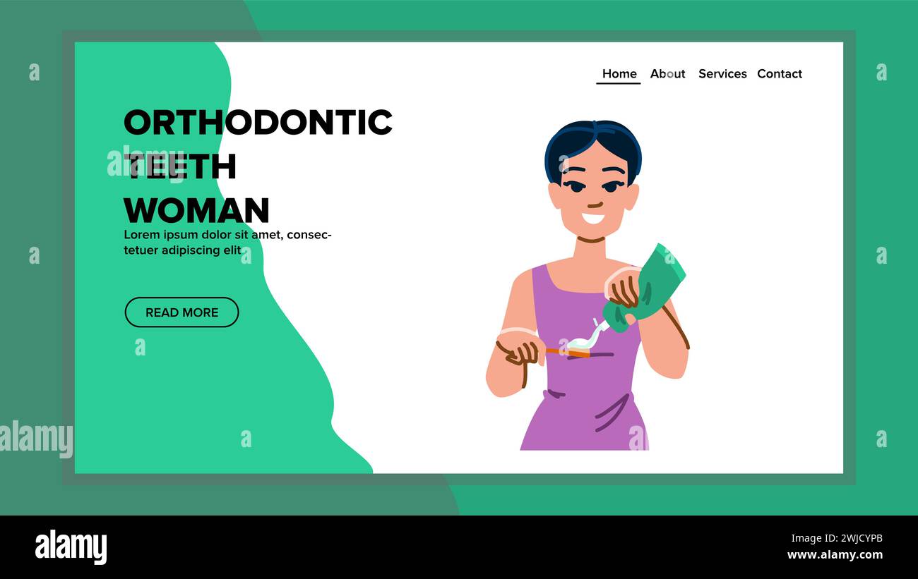 dentist orthodontic teeth woman vector Stock Vector Image & Art - Alamy