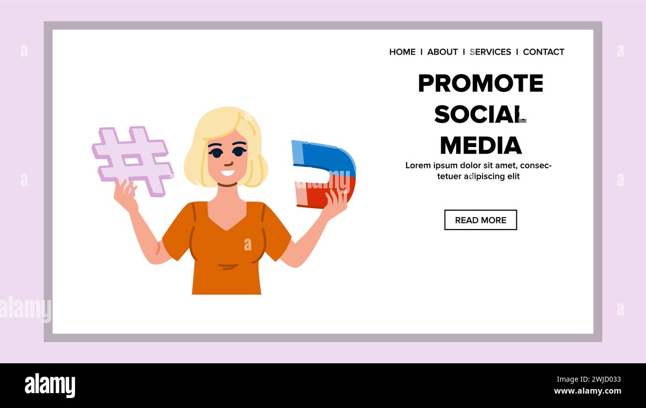 post promote social media vector Stock Vector Image & Art - Alamy