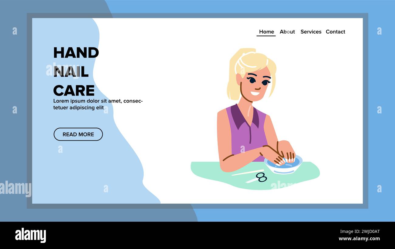 beauty hand nail care vector Stock Vector Image & Art - Alamy