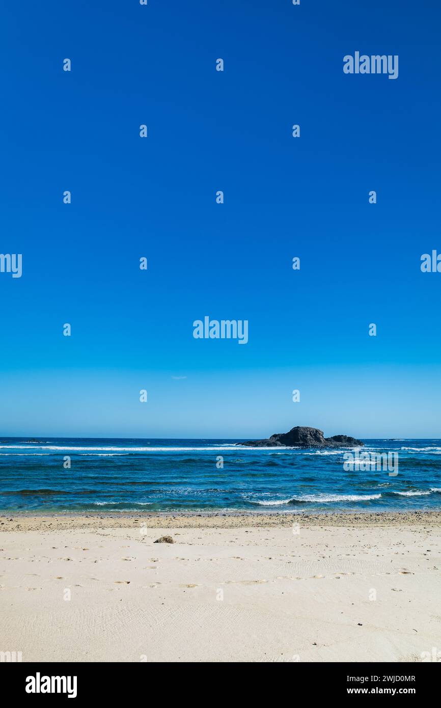 Lombok, Indonesia, Beach ocean view landscape around Seger beach area ...
