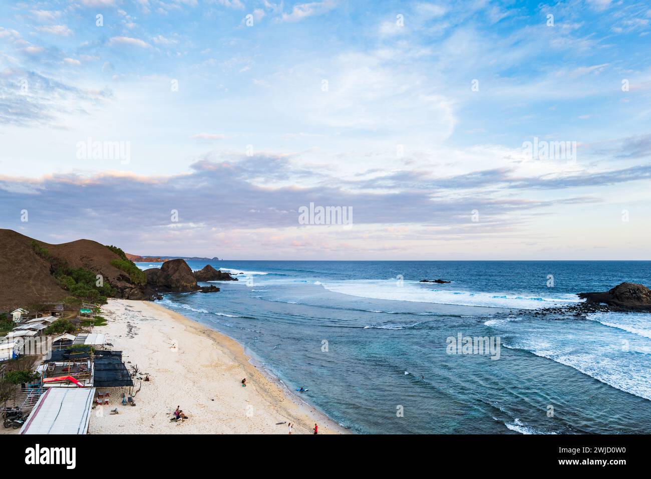 Lombok, Indonesia, Beach ocean view landscape around Seger beach area ...