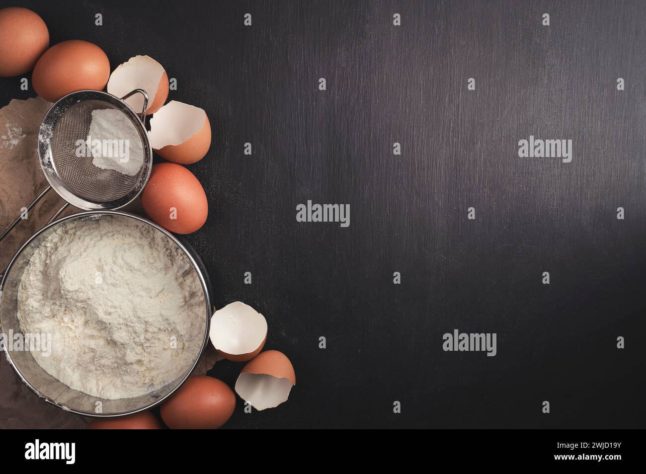 baking background. Ingredients for cooking baking, baking background ...