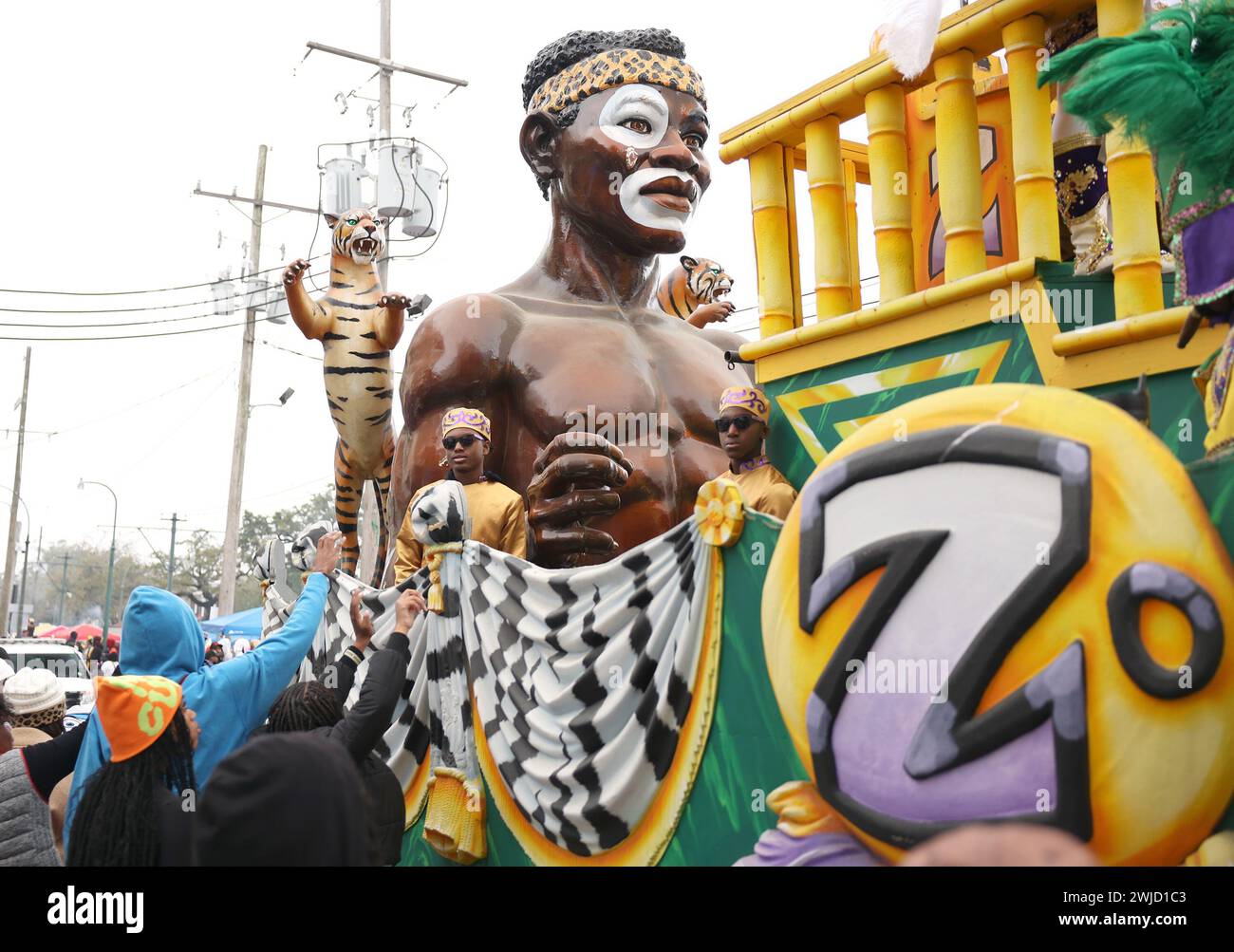 Zulu king mardi gras hi-res stock photography and images - Alamy