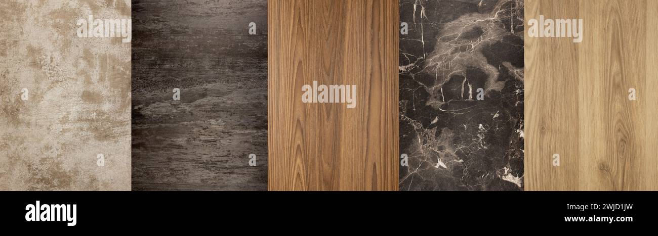 Combination of stone and wood. The concept of the interior of stone and ...