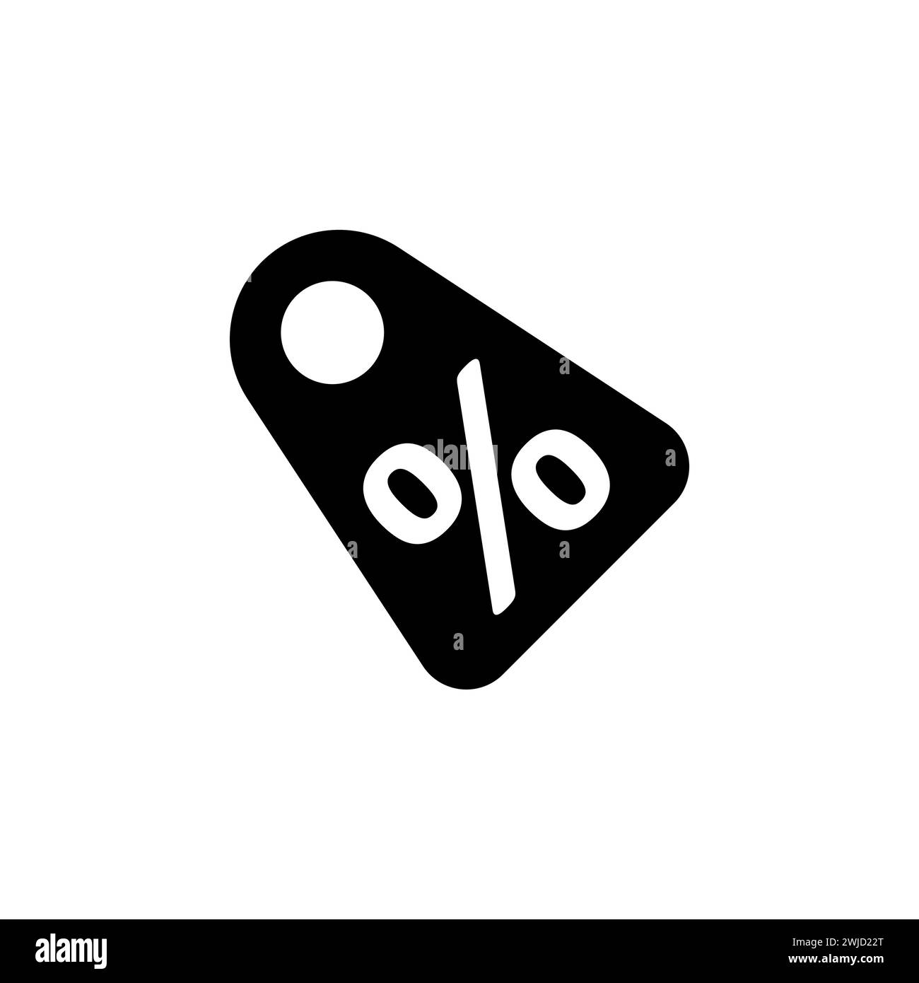 Sale Discount flat vector icon. Simple solid symbol isolated on white ...