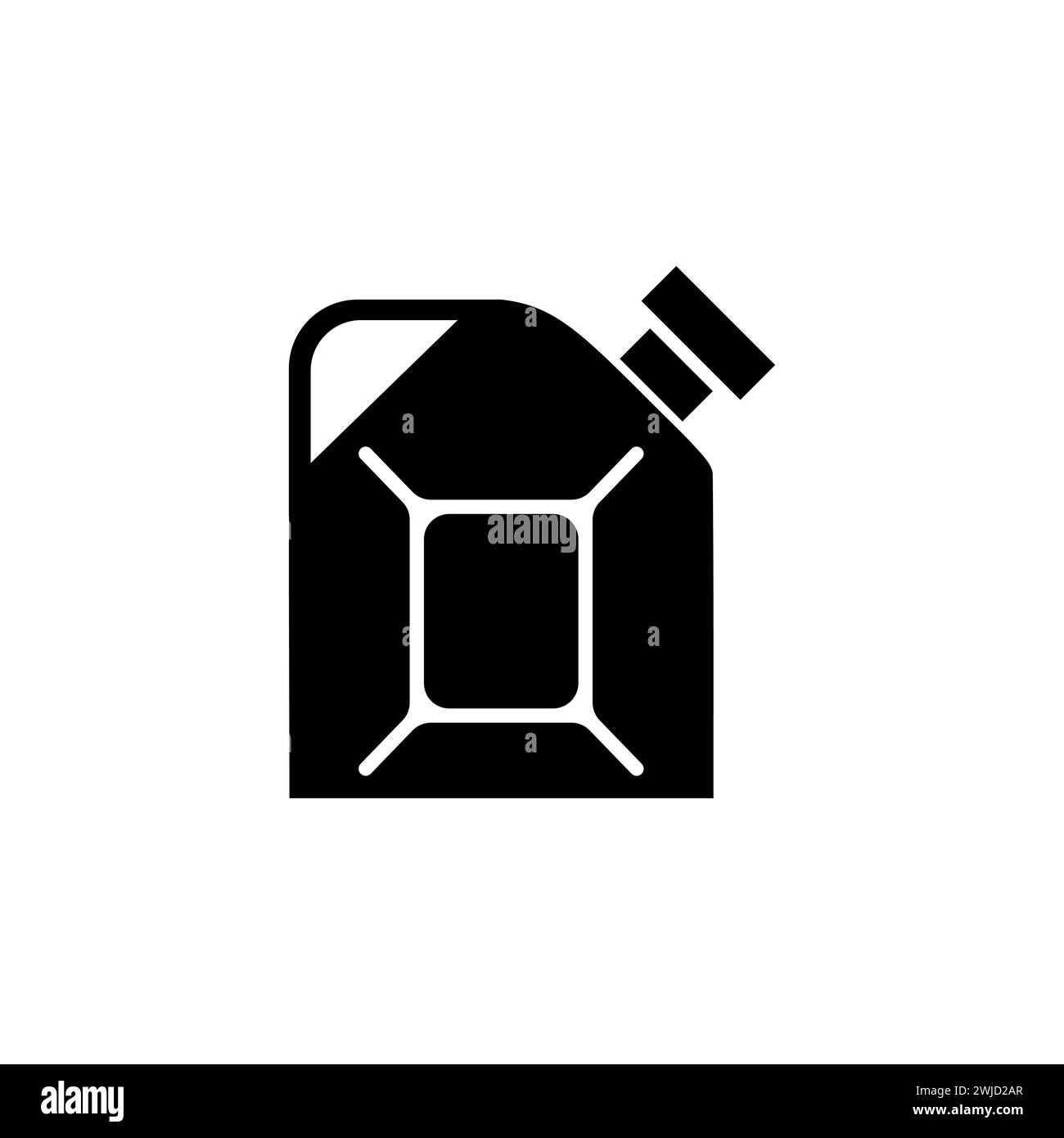 Fuel Canister flat vector icon. Simple solid symbol isolated on white ...