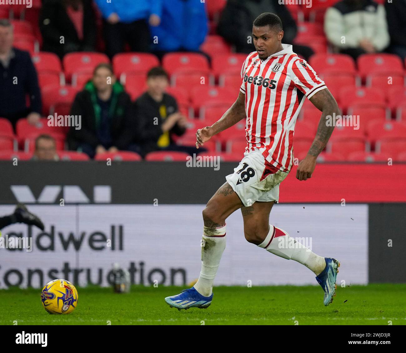 Wesley of Stoke City during the Sky Bet Championship match Stoke City ...