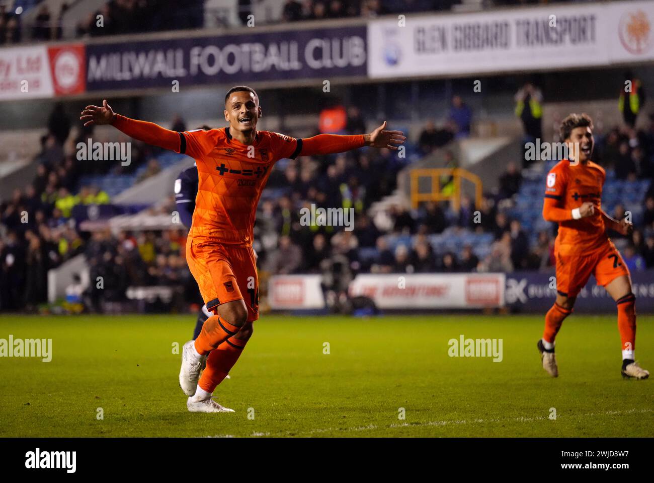 Ipswich Town's Ali Al-Hamadi celebrates scoring their side's fourth ...