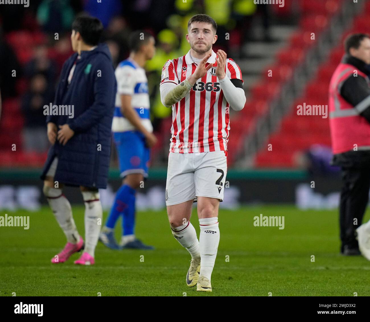Lynden Gooch of Stoke City salutes the fans after the Sky Bet ...