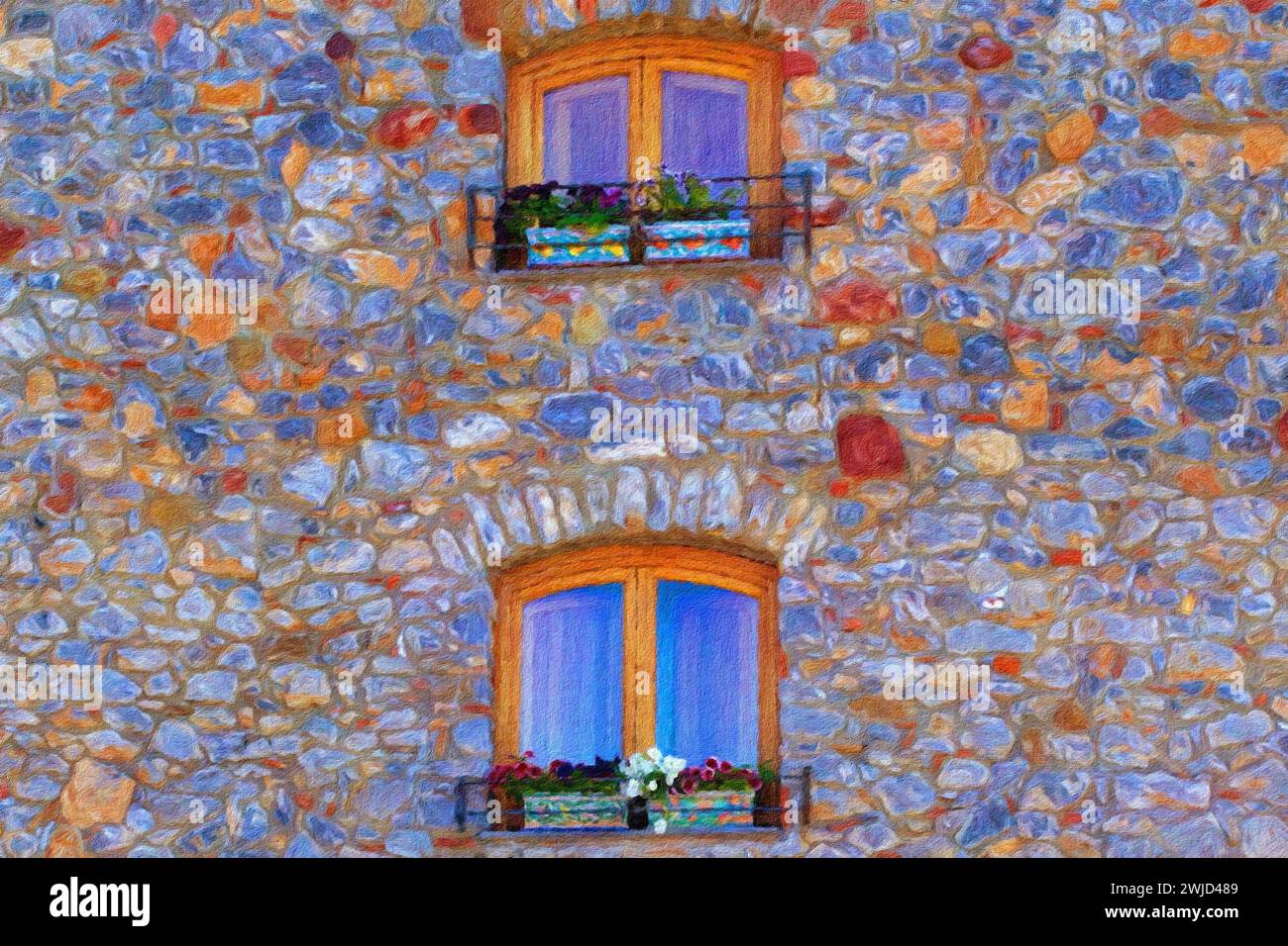 Windows, Cefalu, Sicily, Italy Stock Photo - Alamy
