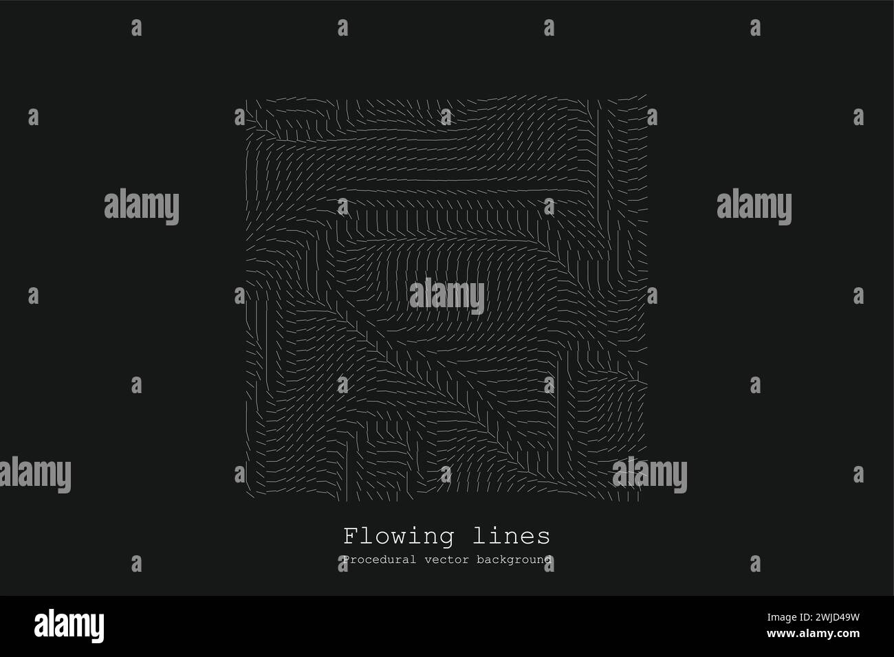 Abstract Line Matrix Pattern. Noise Flow Dynamic Stock Vector Image ...