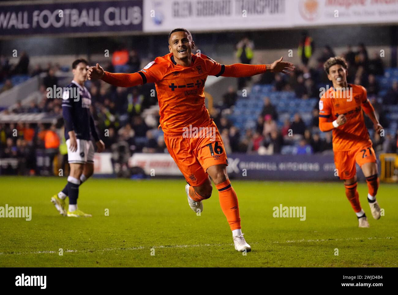 Ipswich Town's Ali Al-Hamadi celebrates scoring their side's fourth ...