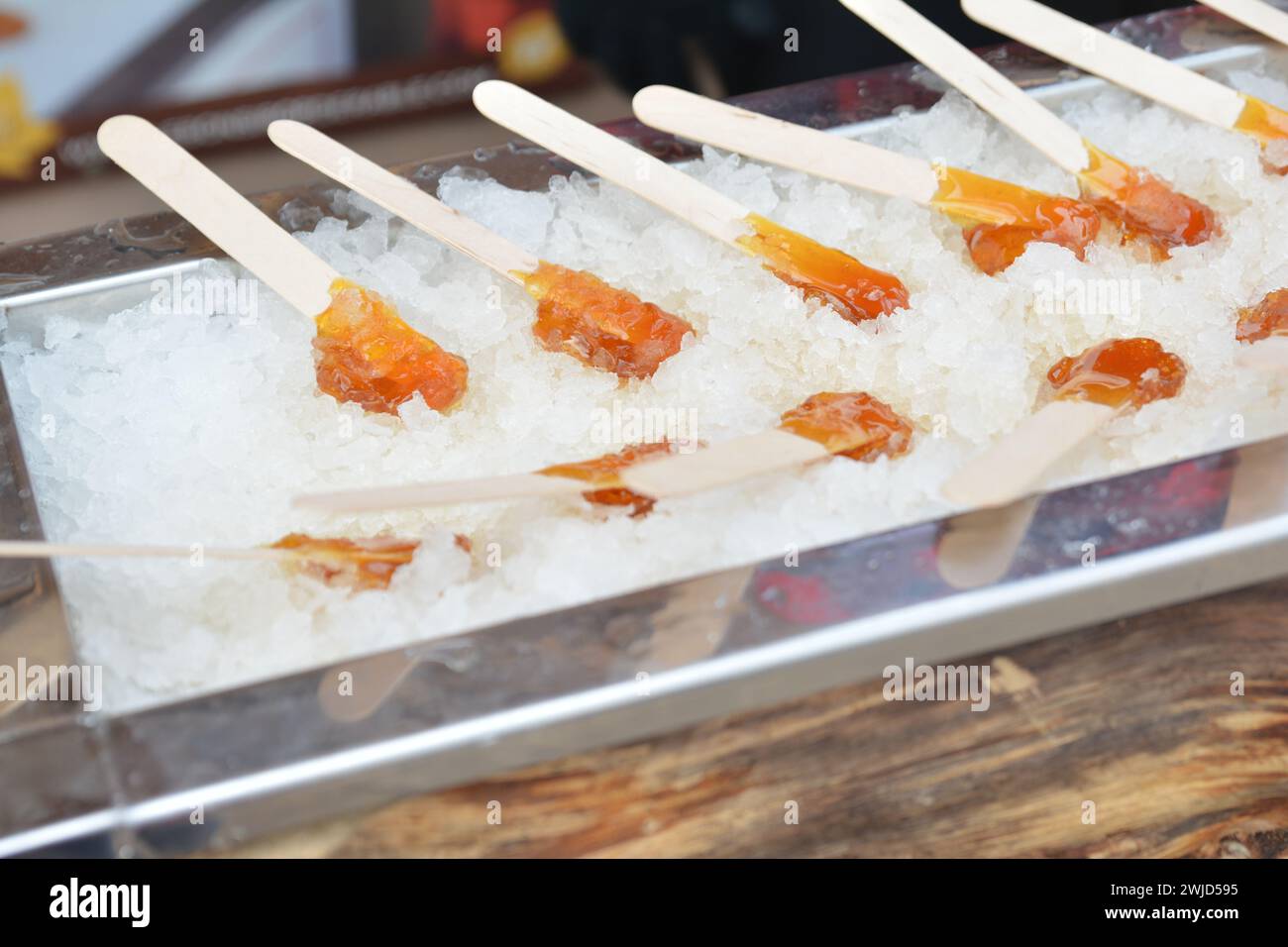 Maple taffy making hi-res stock photography and images - Alamy