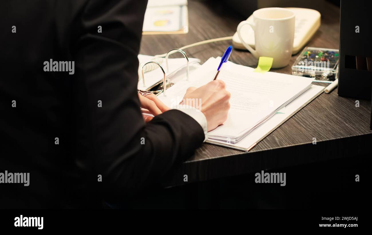 Police agent using landline phone hi-res stock photography and images ...