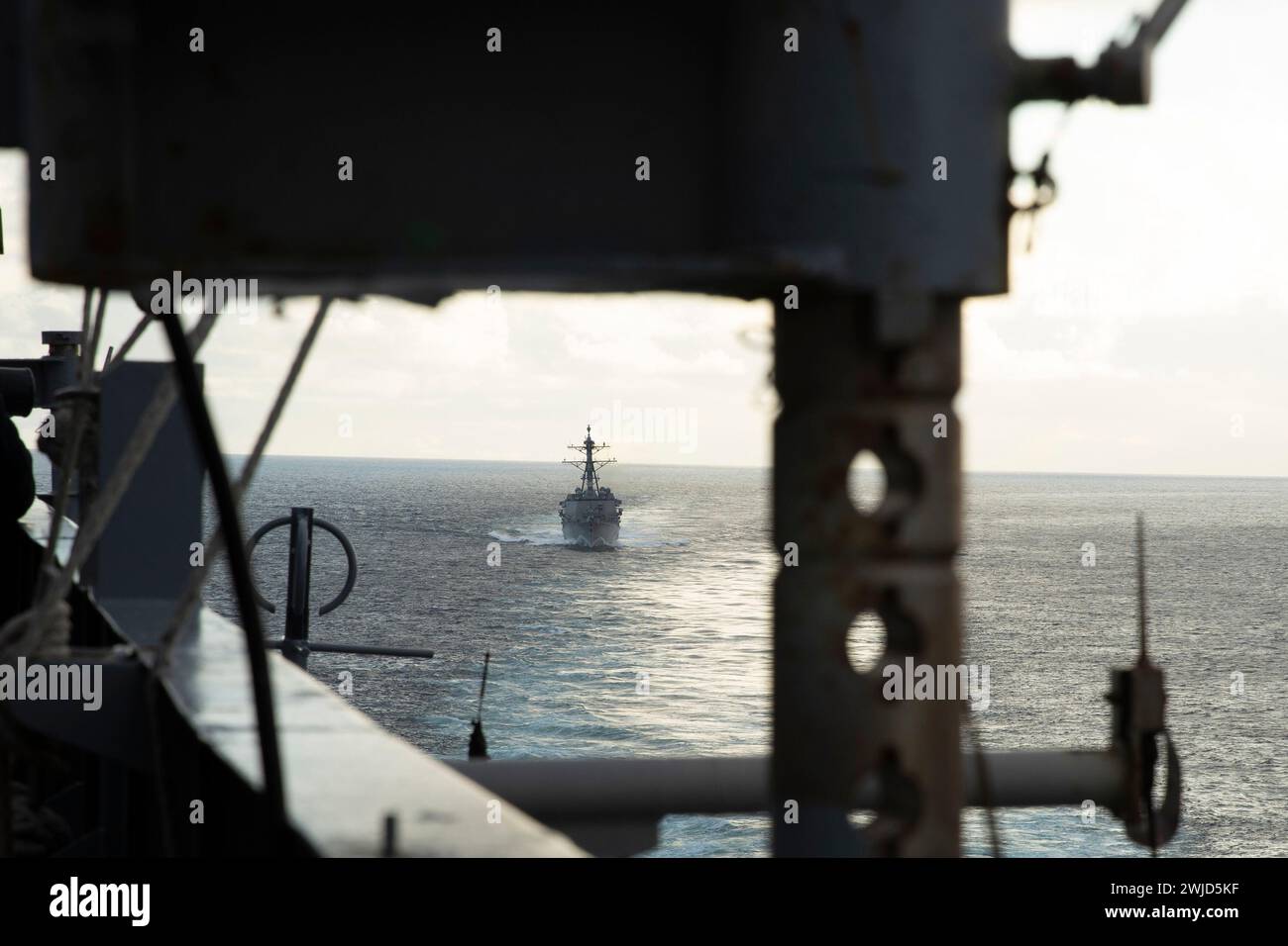 240209-N-PV534-1019 PACIFIC OCEAN (Feb. 9, 2024) The Arleigh Burke ...