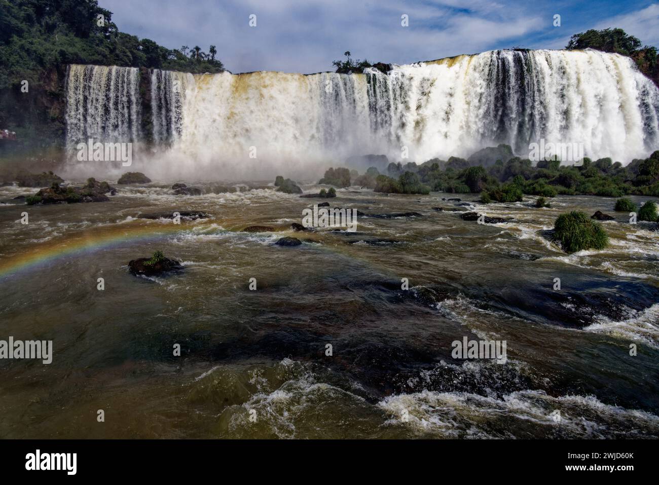 Foz do Iguaçu, Brazil. 17th Jan, 2024. View of the Iguaçu Falls from ...