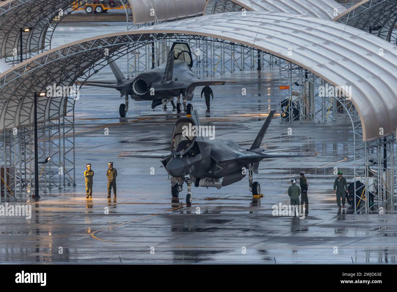 U.S. Marines with Marine Fighter Attack Squadron (VMFA) 542, 2nd Marine ...
