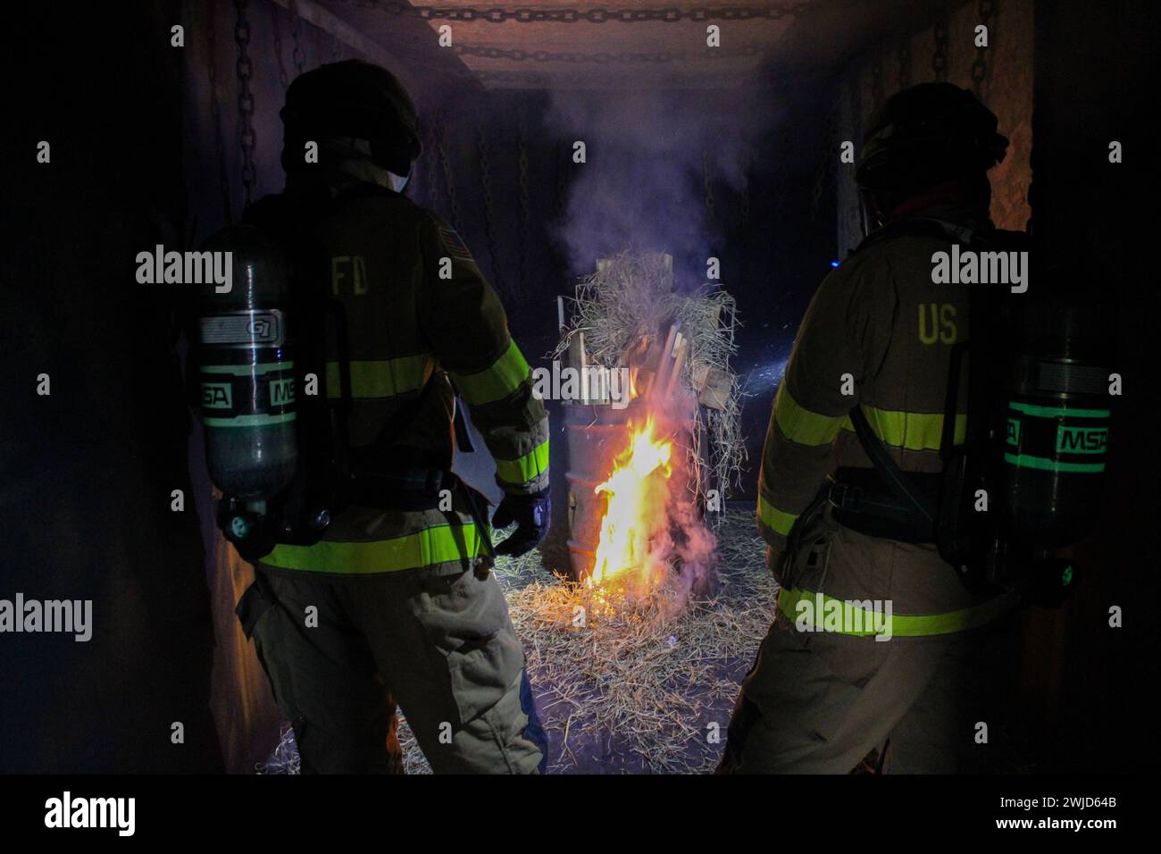 240213-N-AC117-1136 Firefighters assigned to Naval Support Activity ...