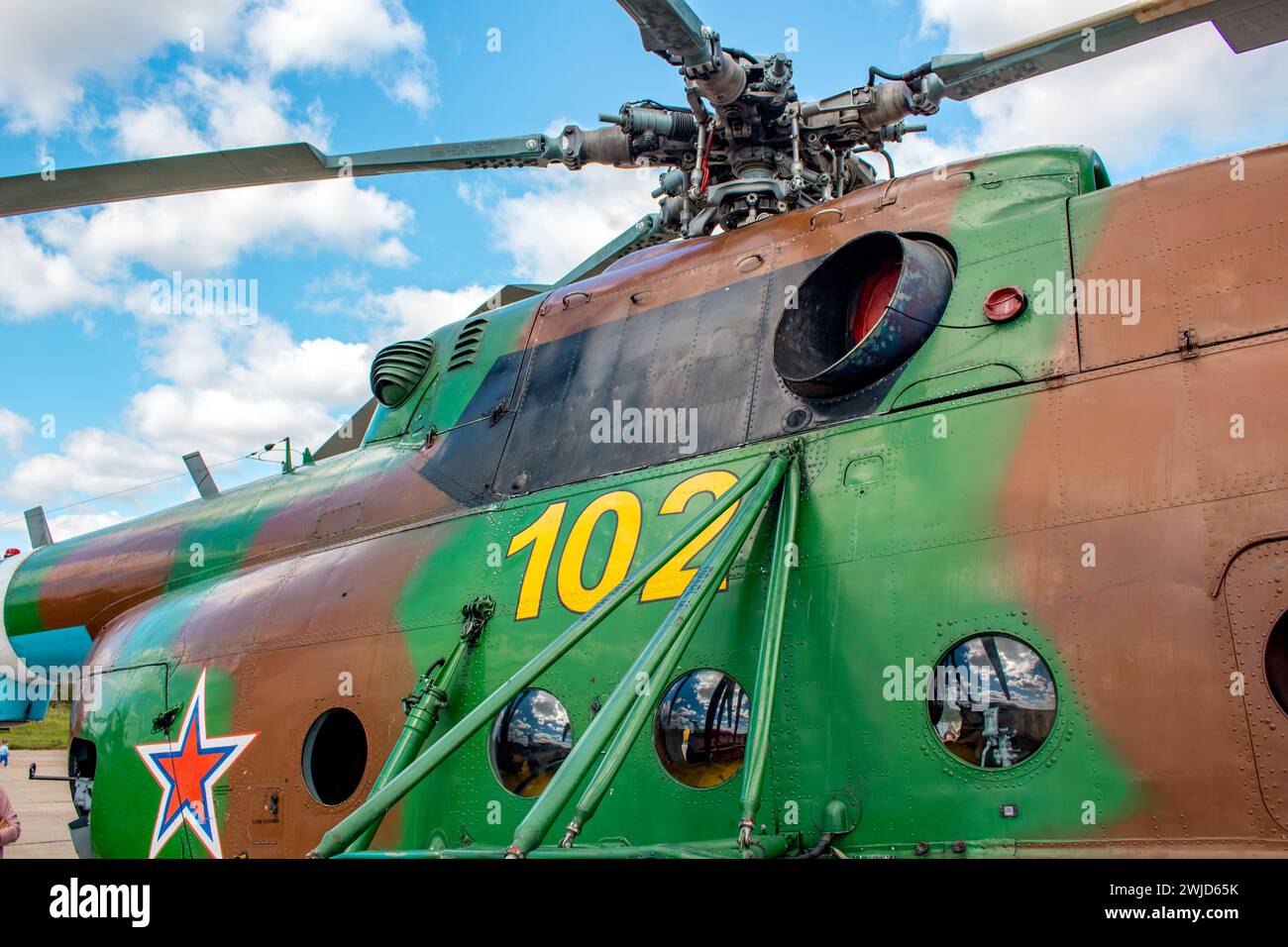 Russian helicopter Mil Mi-8. Open Day at the airbase in Ermolino ...