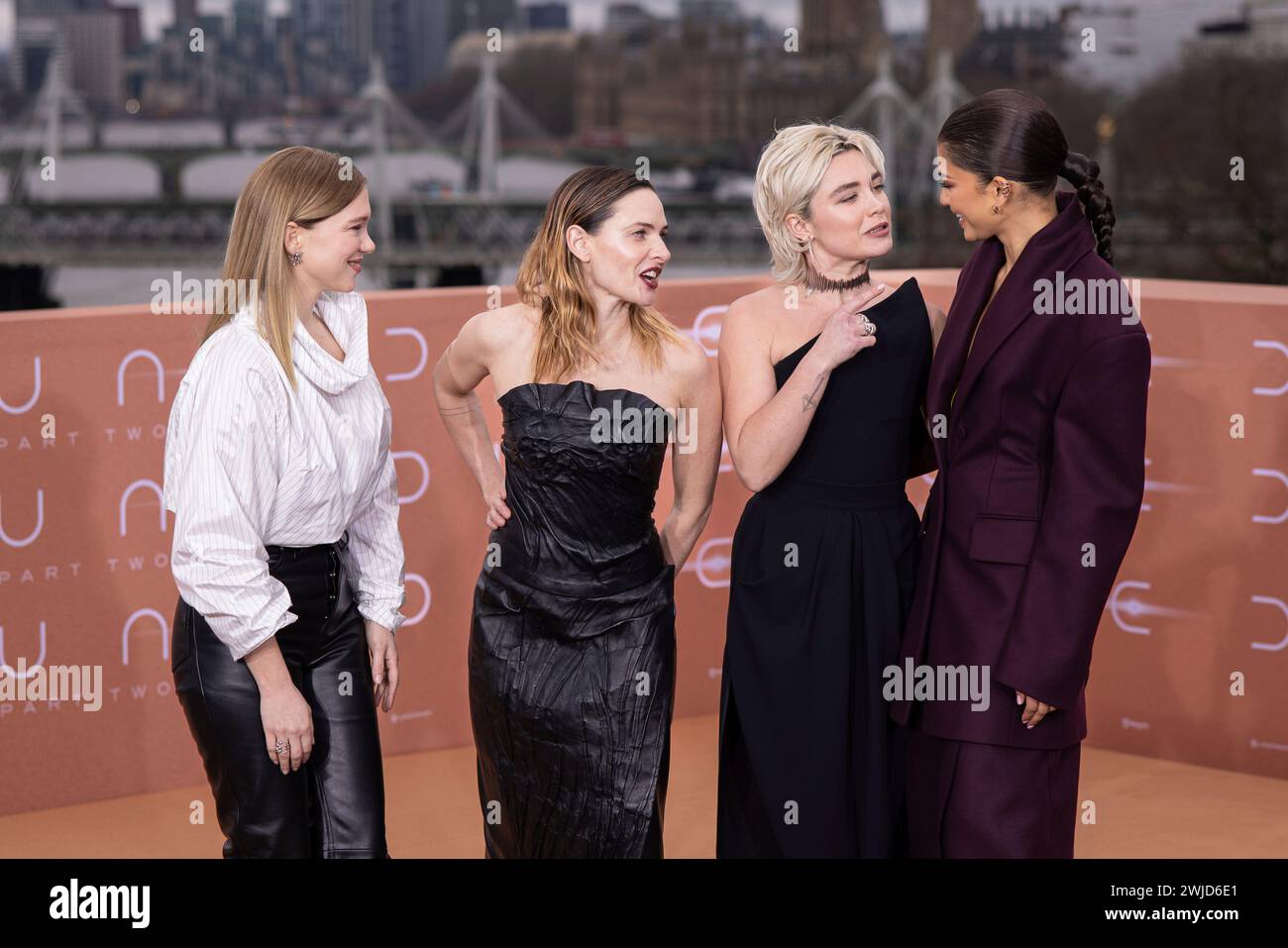 Lea Seydoux, from left, Rebecca Ferguson, Florence Pugh and Zendaya ...