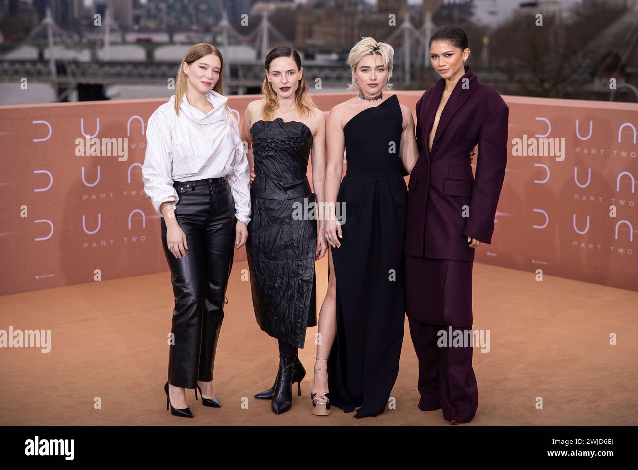 Lea Seydoux, from left, Rebecca Ferguson, Florence Pugh and Zendaya ...