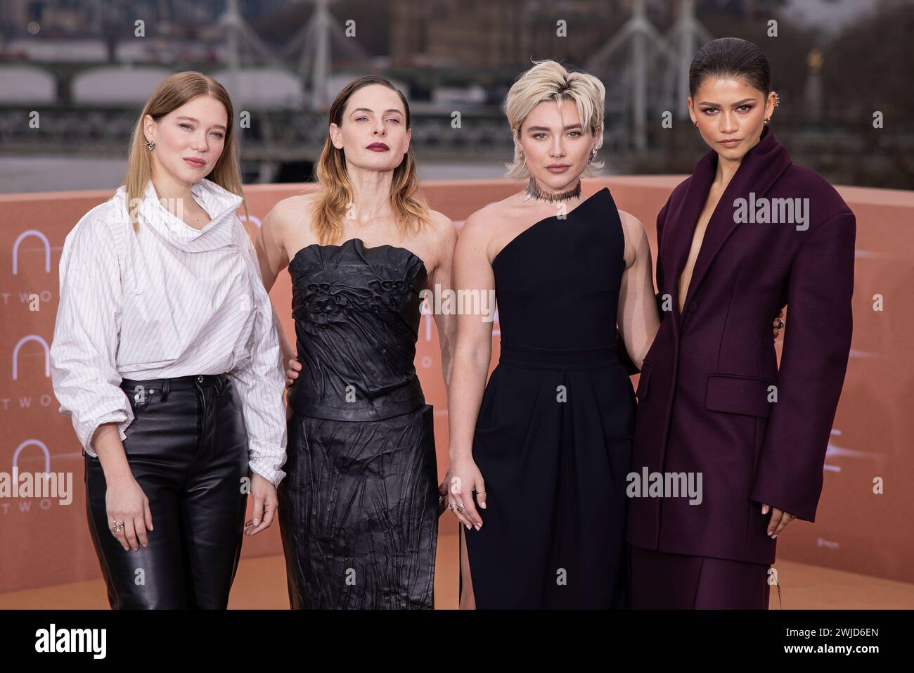 Lea Seydoux, from left, Rebecca Ferguson, Florence Pugh and Zendaya ...