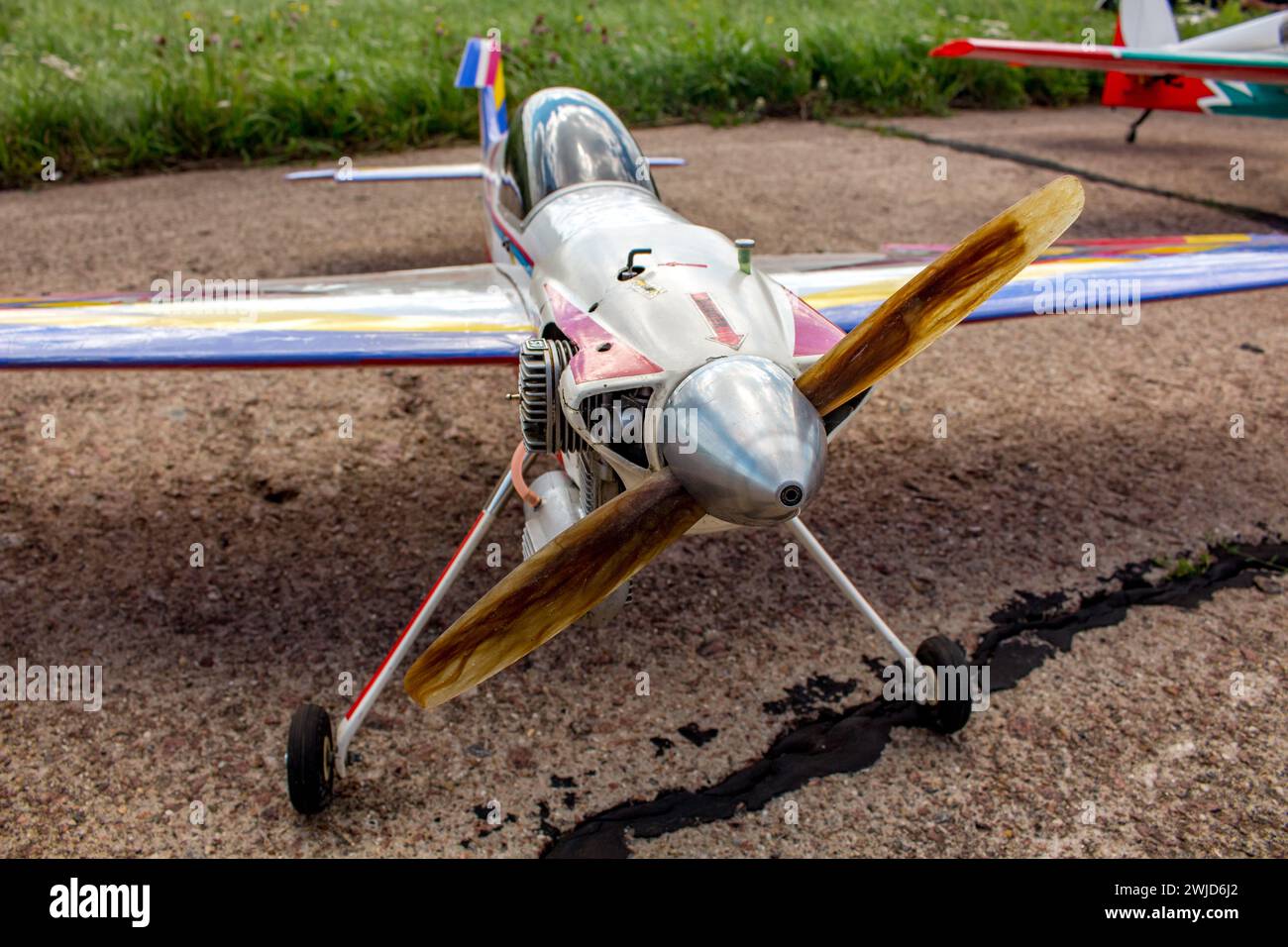 Air modeling show. Radio-controlled aircraft model Stock Photo - Alamy