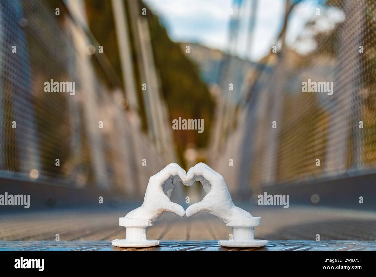 Heart hands gesture with a 3D printed sculpture - free model from ...