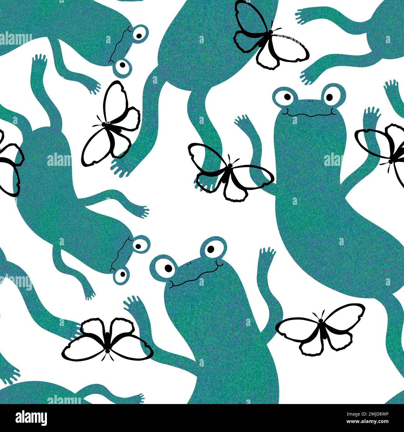 Cartoon animals seamless frogs pattern for wrapping paper and fabrics ...