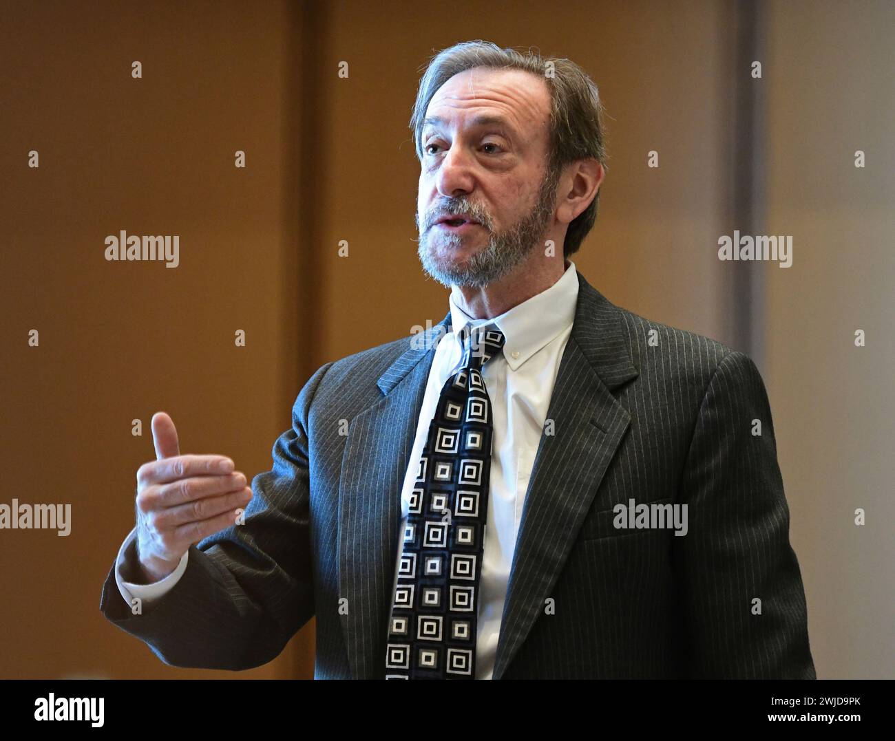 Defense attorney Jon Schoenhorn speaks during a suppression hearing on ...