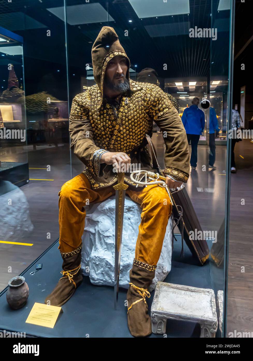 Reconstruction of the clothing of a Sarmatian leader, 5th century B.C ...