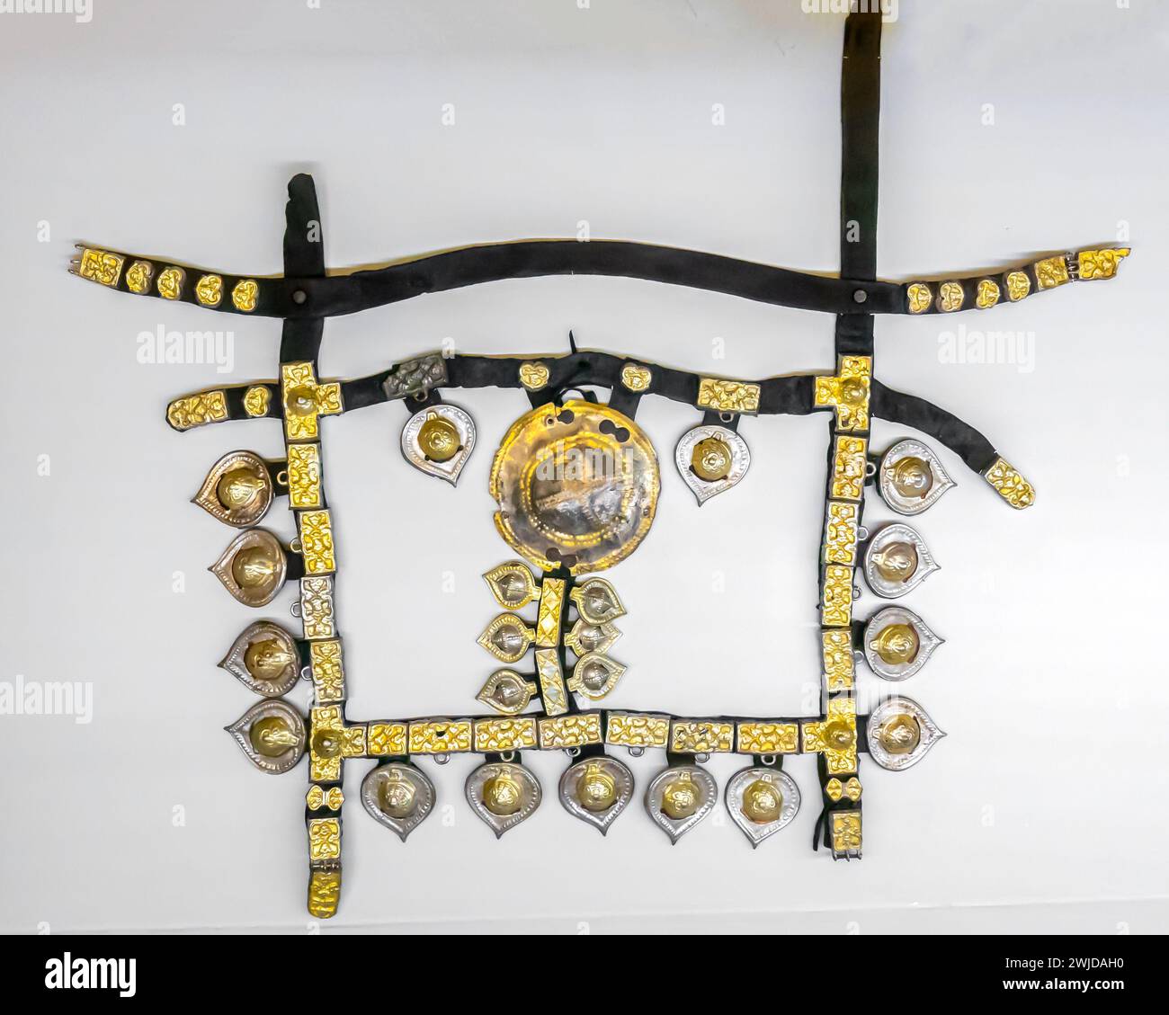 Horse harness -The bit, an item of a horse's tack, bridle bit, metal ...