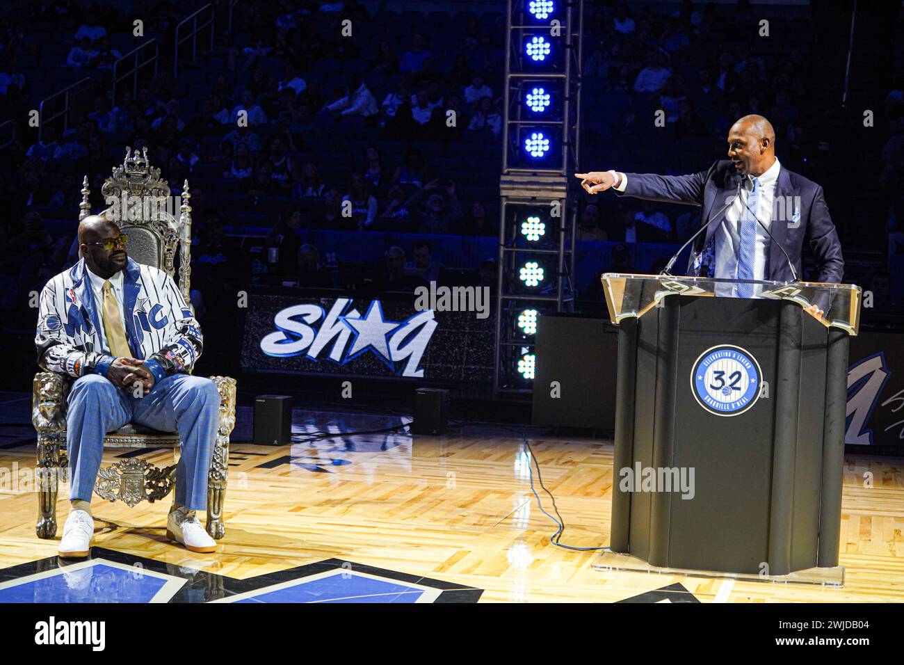 Orlando, Florida, USA, February 13, 2024, Penny Hardaway speaks During ...