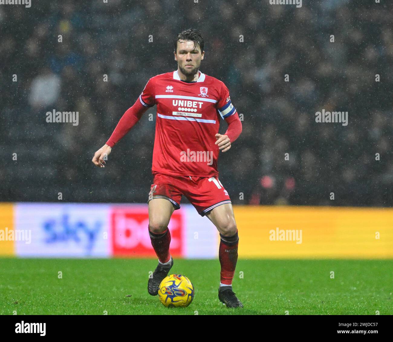 Jonathan Howson of Middlesbrough in action, during the Sky Bet ...
