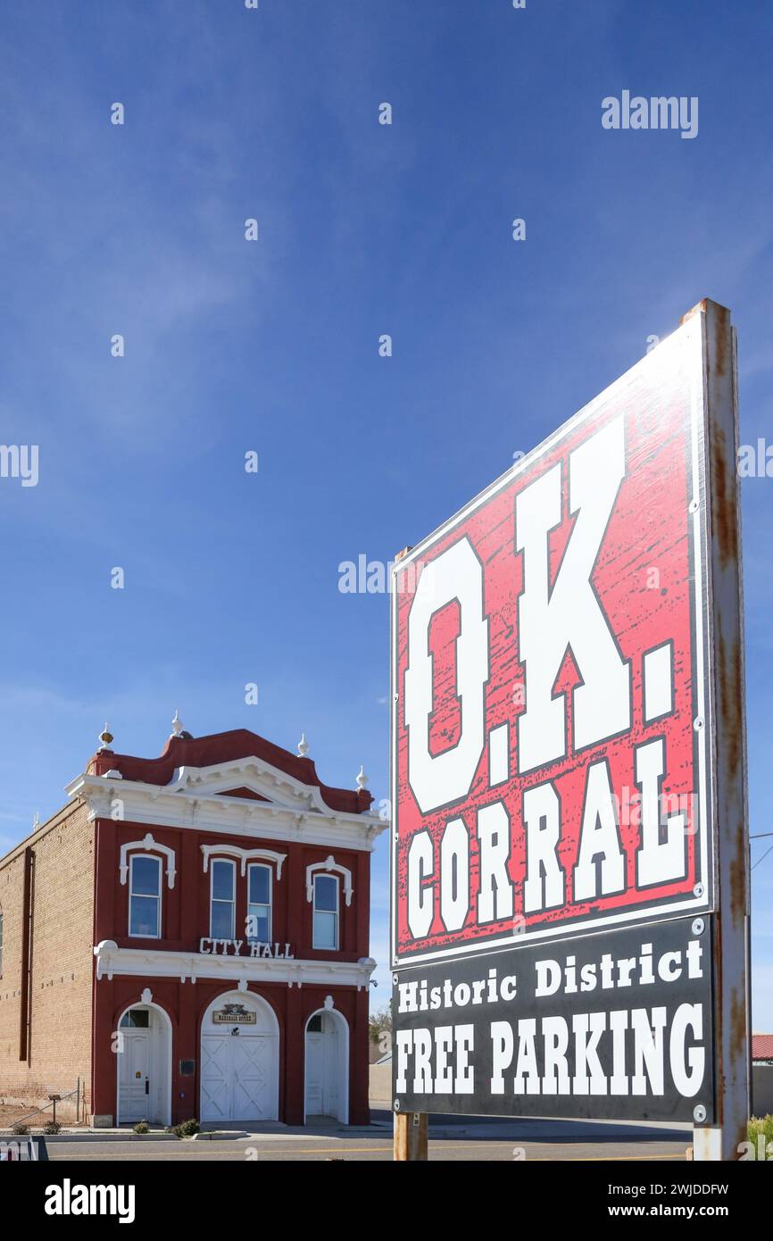 City Hall building in Tombstone, Arizona Stock Photo - Alamy