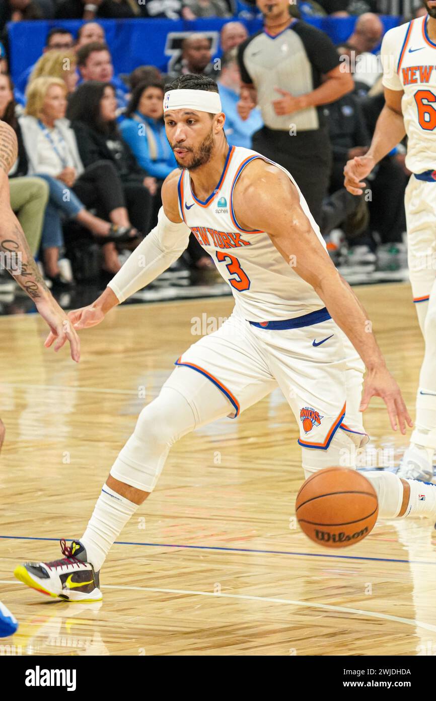 Orlando, Florida, USA, February 14, 2024, New York Knicks forward Josh ...