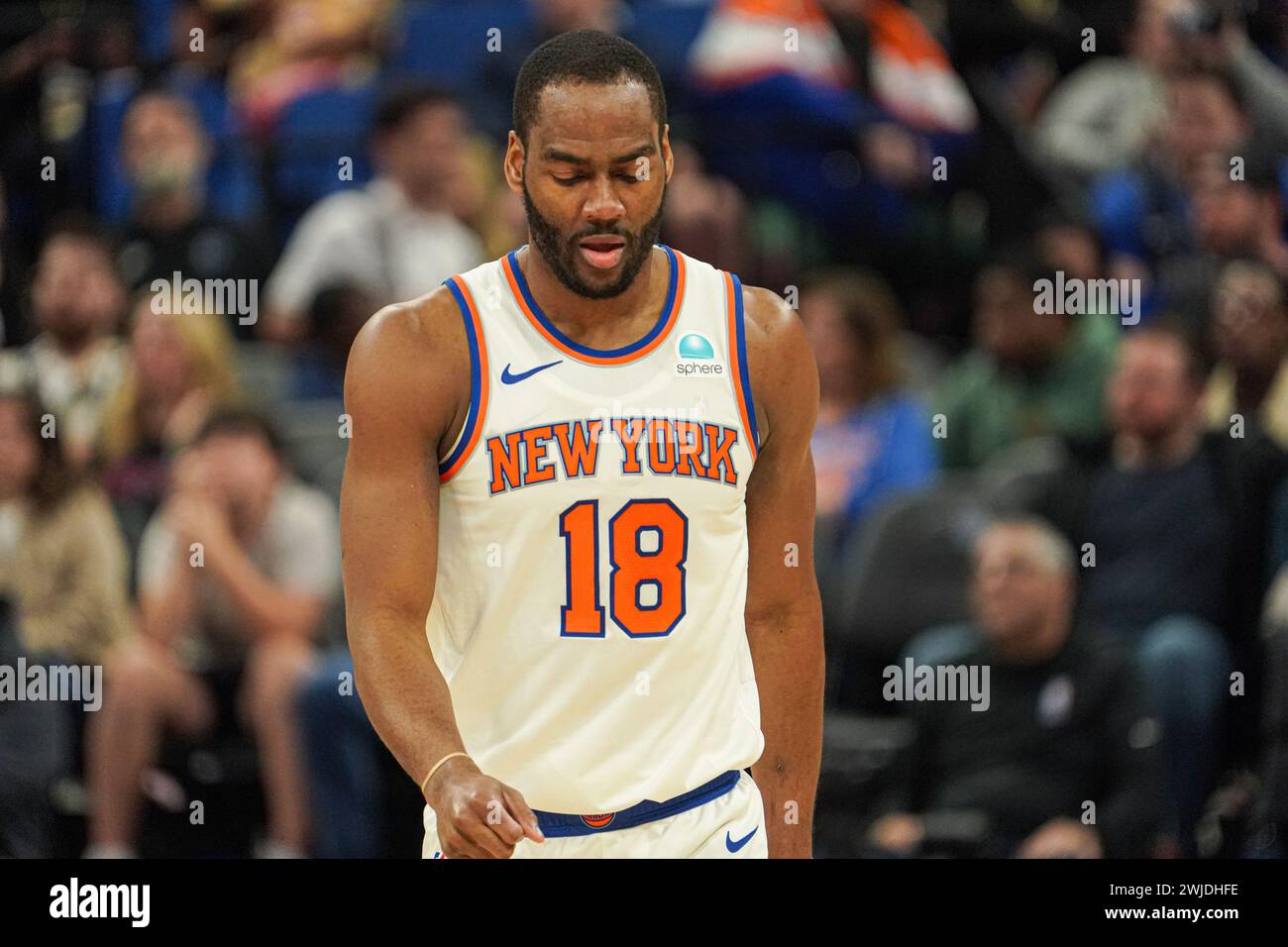 Orlando, Florida, USA, February 14, 2024, New York Knicks guard Alec ...