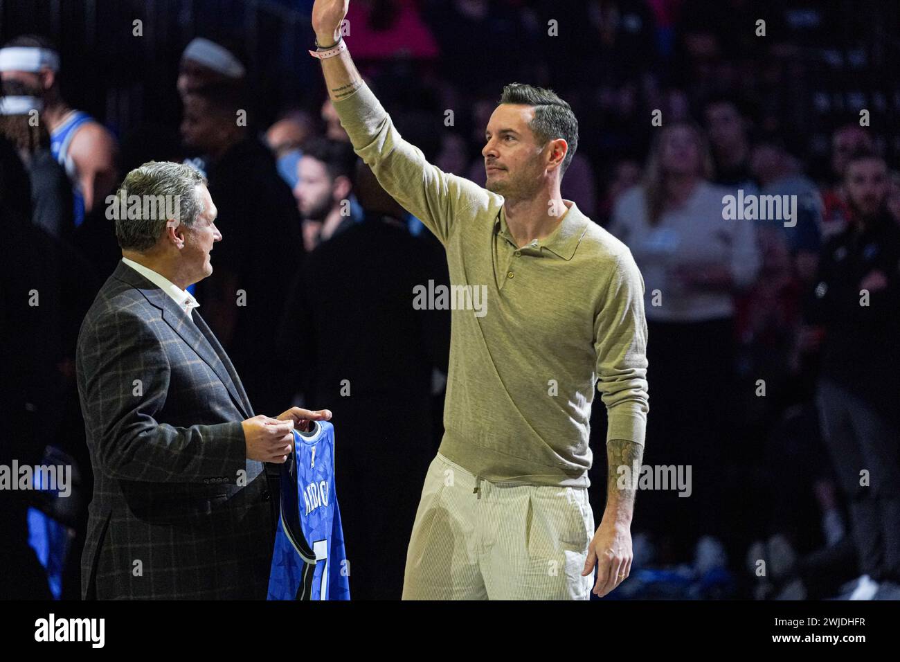 Orlando, Florida, USA, February 14, 2024, former Orlando Magic player ...