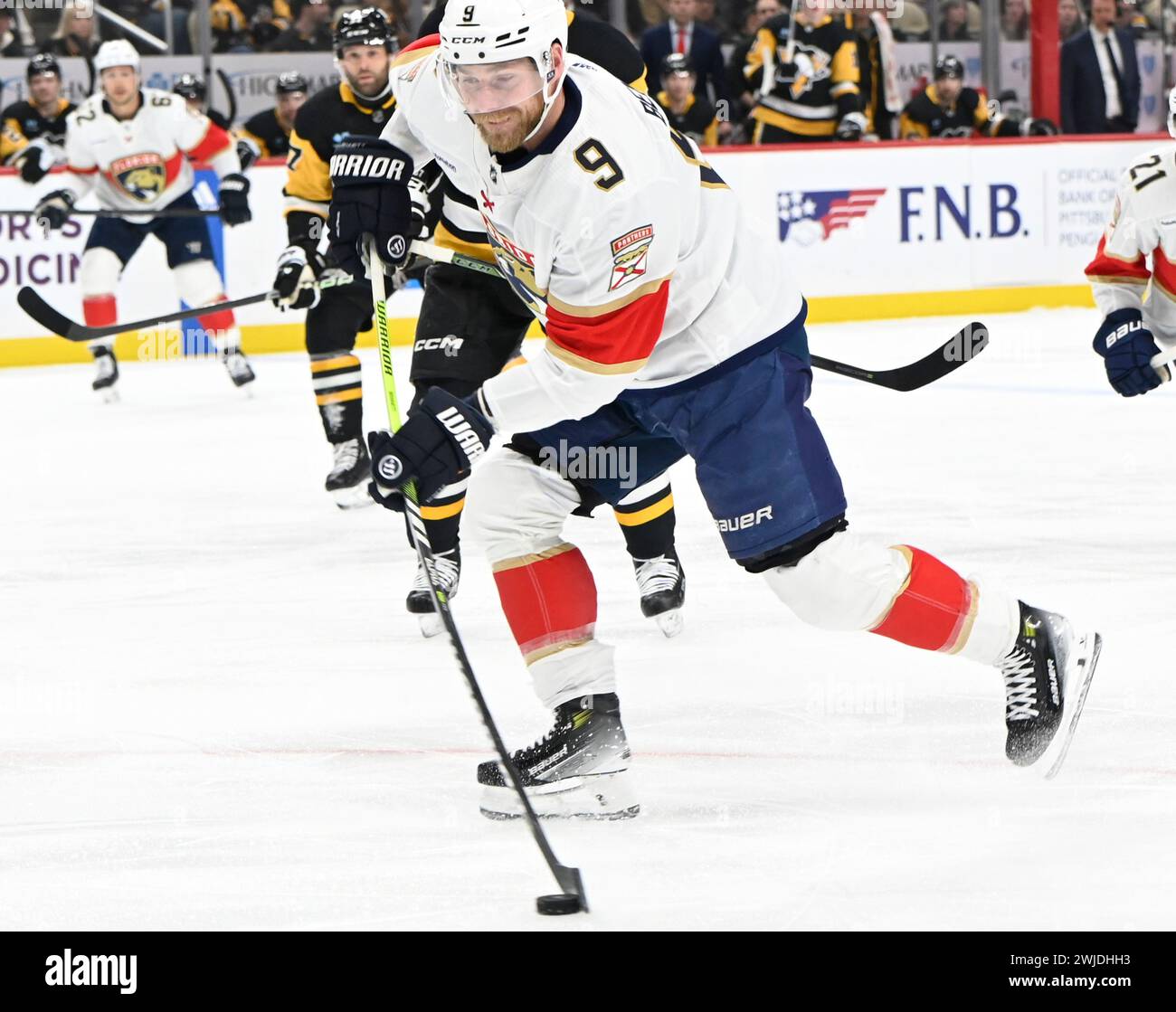 Pittsburgh, United States. 14th Feb, 2024. Florida Panthers center Sam ...
