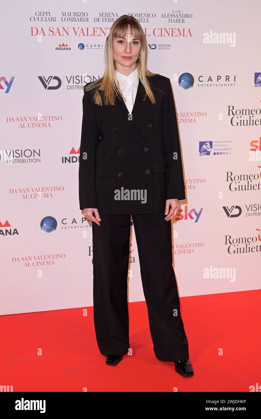 Rome, Italy. 14th Feb, 2024. Alice Bertini attends the red carpet of ...
