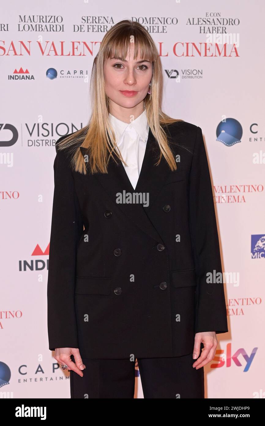 Rome, Italy. 14th Feb, 2024. Alice Bertini attends the red carpet of ...