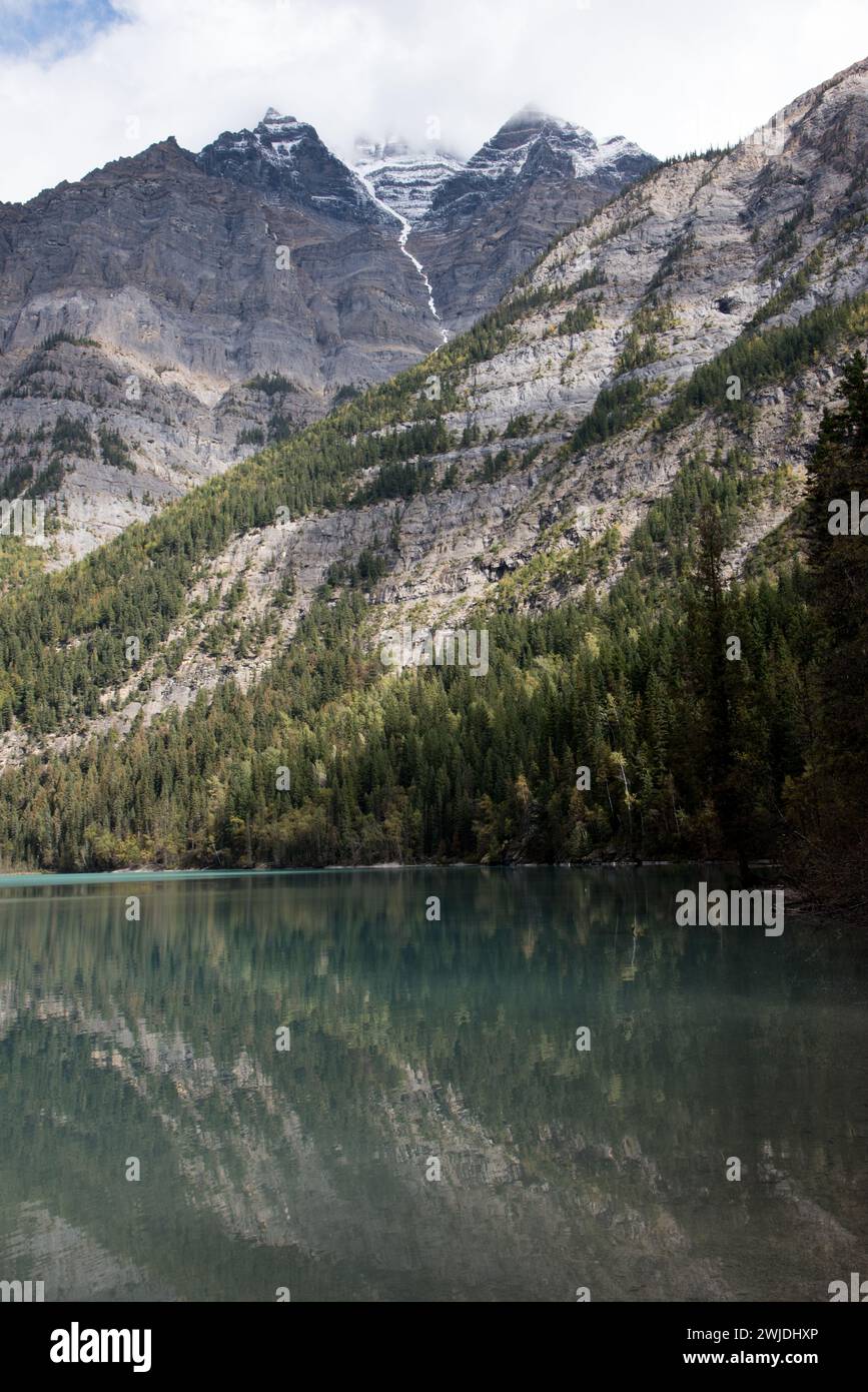 Kinney Lake is a stunning green lake towered by the highest mountain of ...
