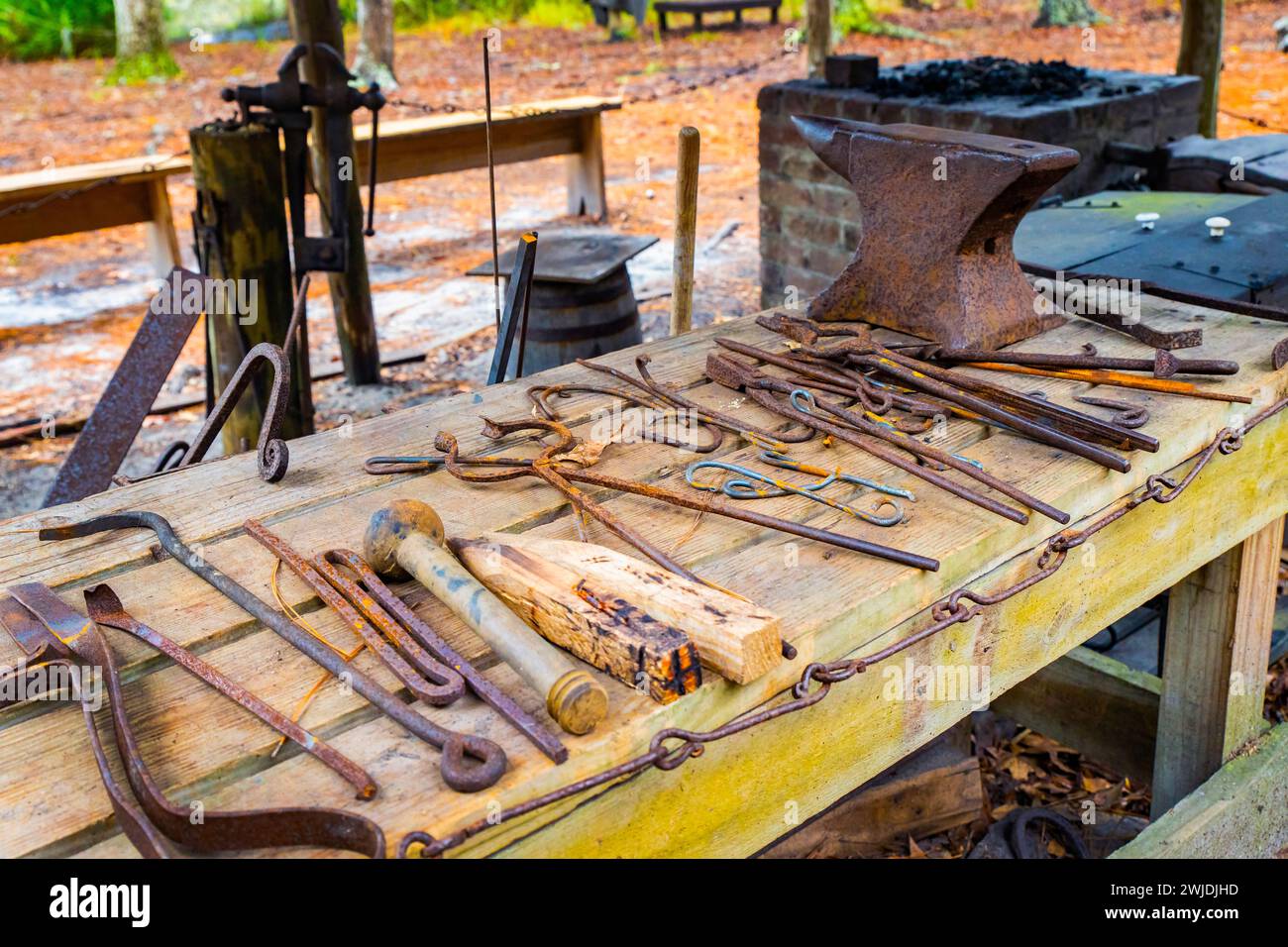 Vintage blacksmith tools hi-res stock photography and images - Alamy