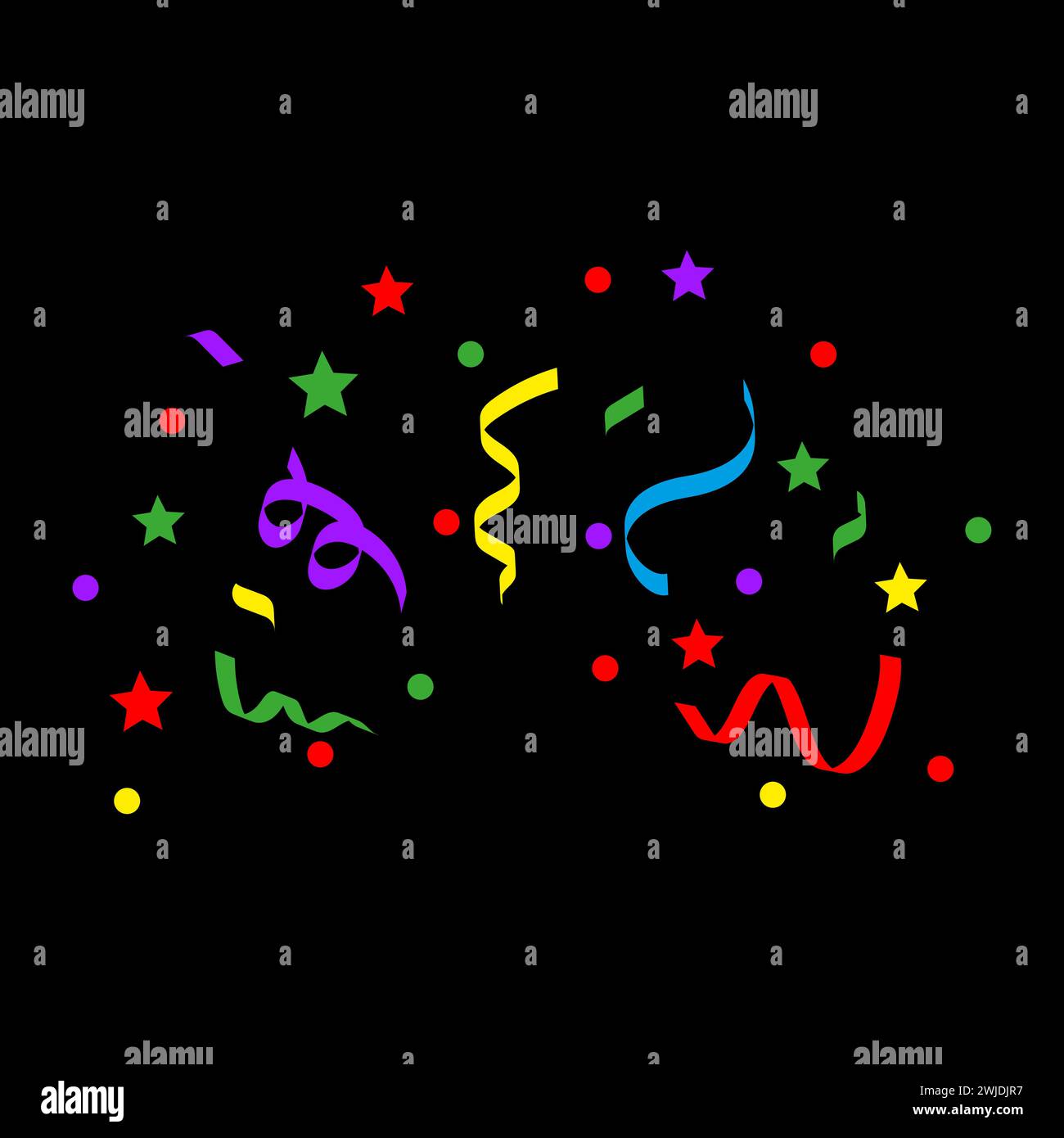 Colorful confetti clipart. Vector illustration. EPS 10 Stock Vector ...